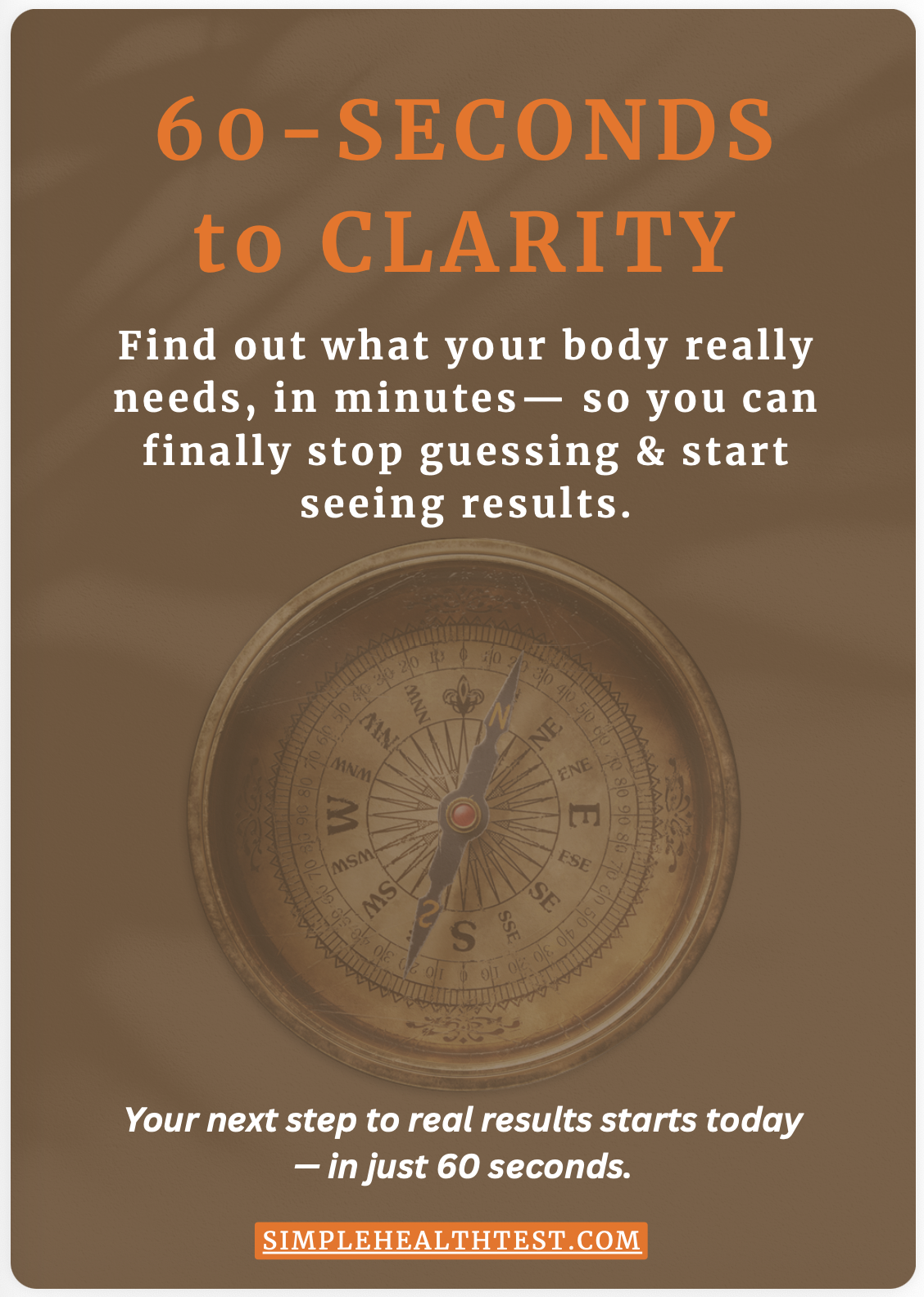 60-Second Health Clarity Scorecard